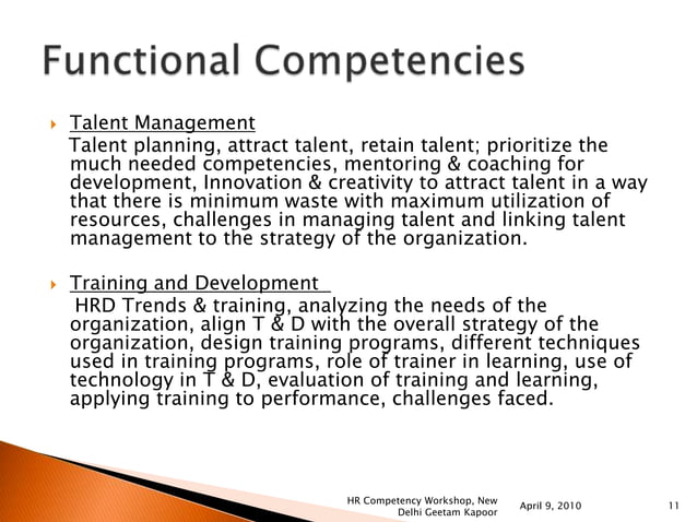Developing hr competency framework | PPT
