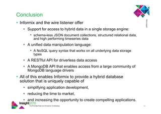 Developing hybrid applications with informix | PPT