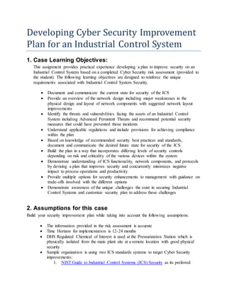 Developing ics cyber security improvement plan(5) | DOCX