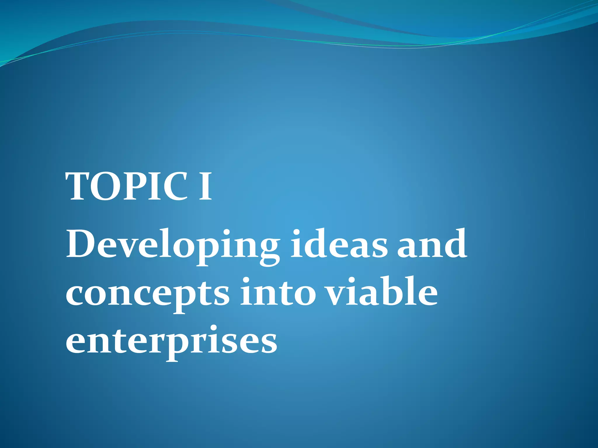 Developing ideas and concepts | PPT