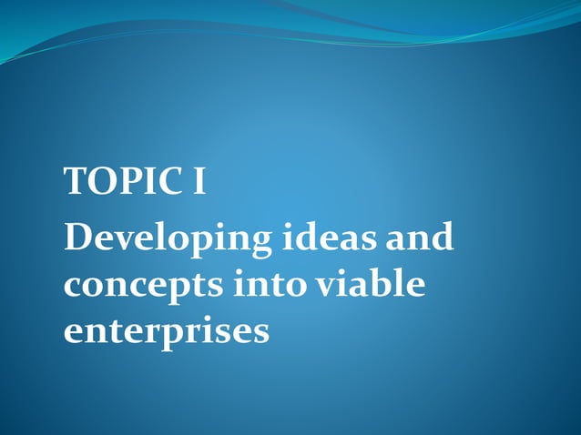 Developing ideas and concepts | PPTX