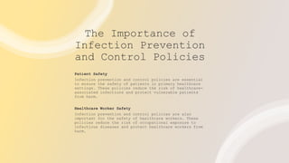 Developing Infection Prevention and Control Policies in Primary | PPTX