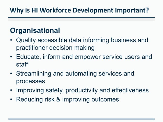 HSCIC: Developing Informatics Skills | PPTX