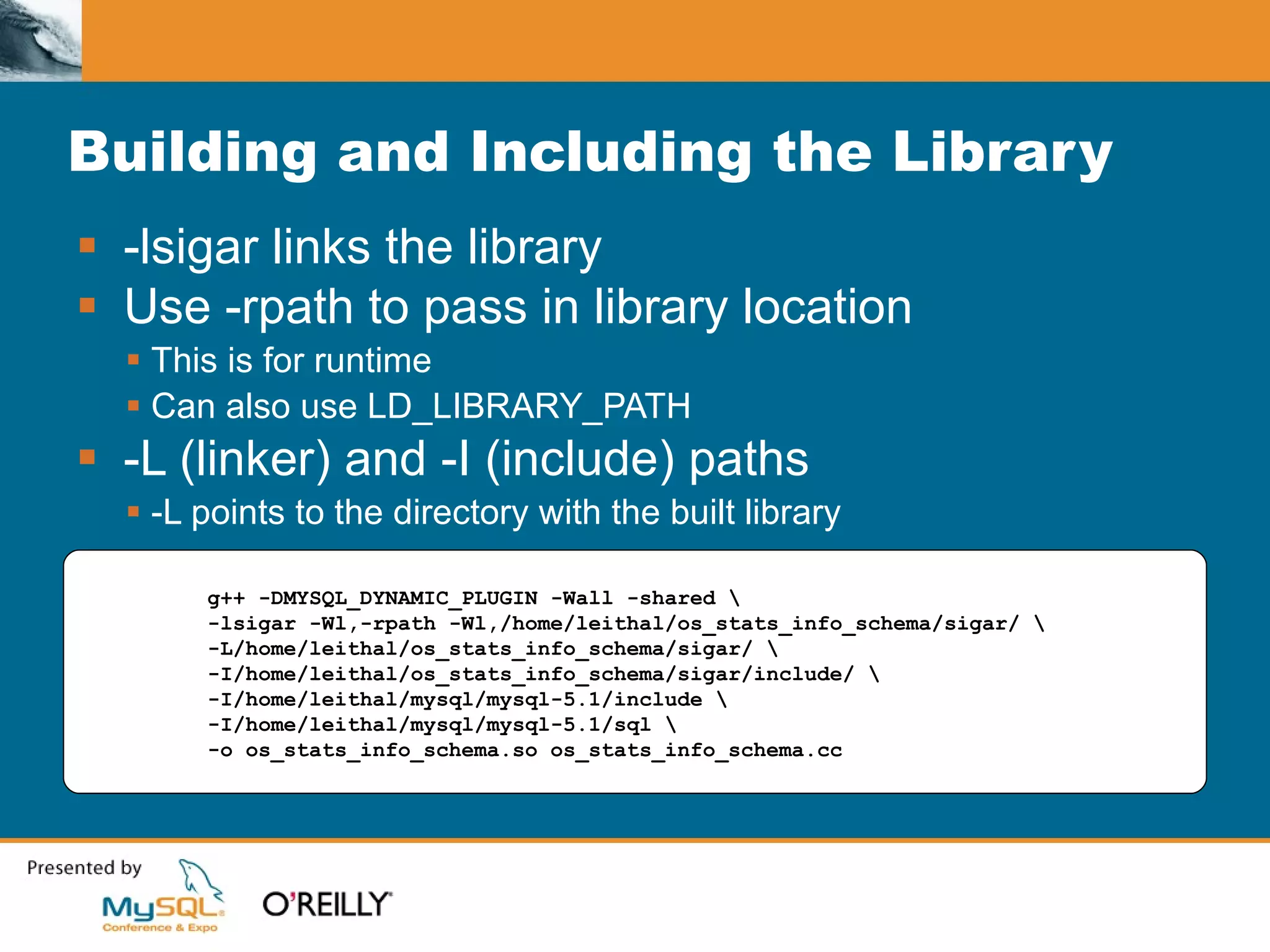 Developing Information Schema Plugins | PPT