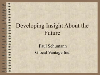 Developing Insights | PPT