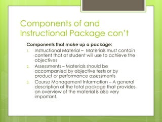 Developing instructional materials | PPTX