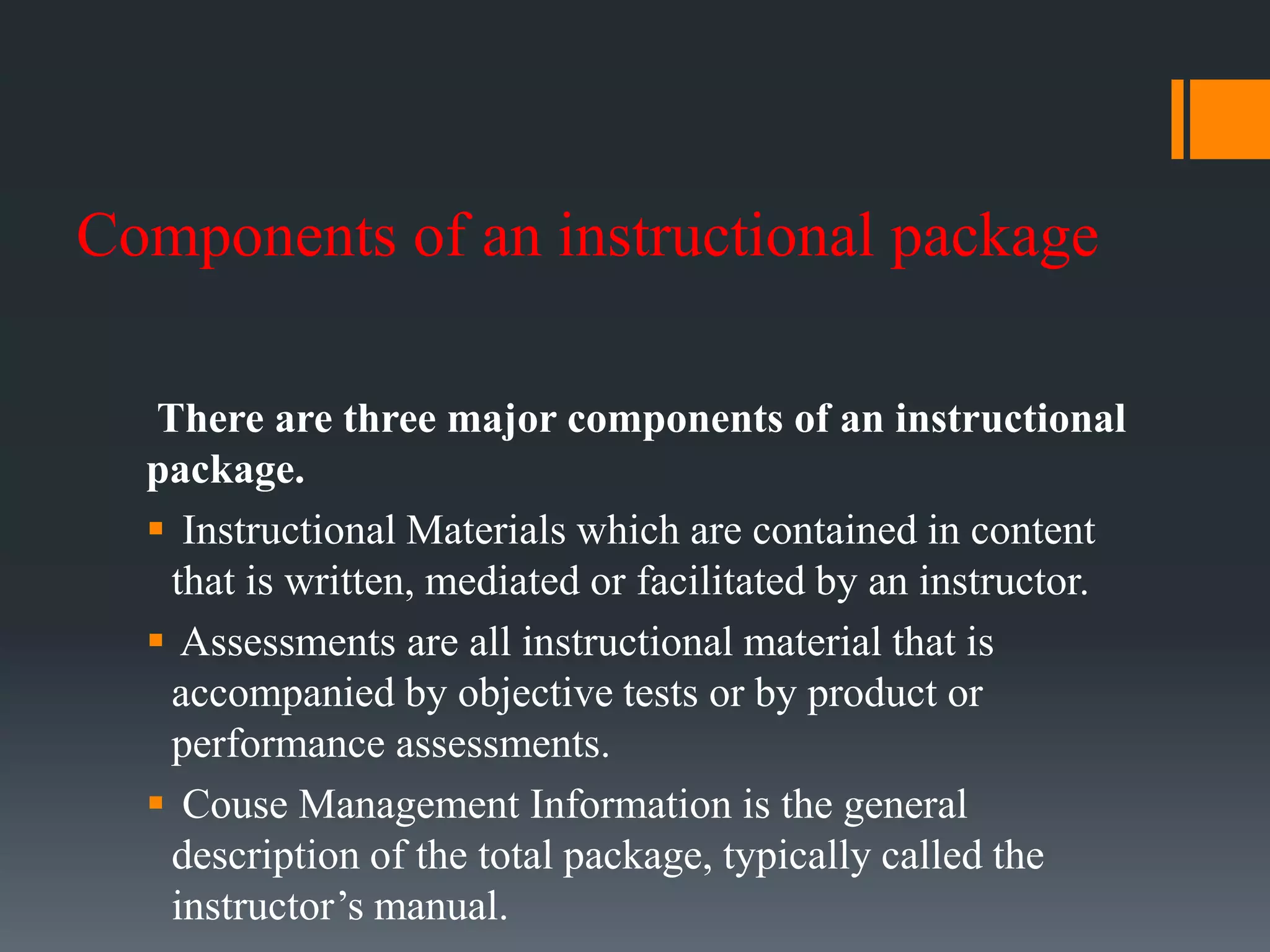 Developing instructional materials | PPTX