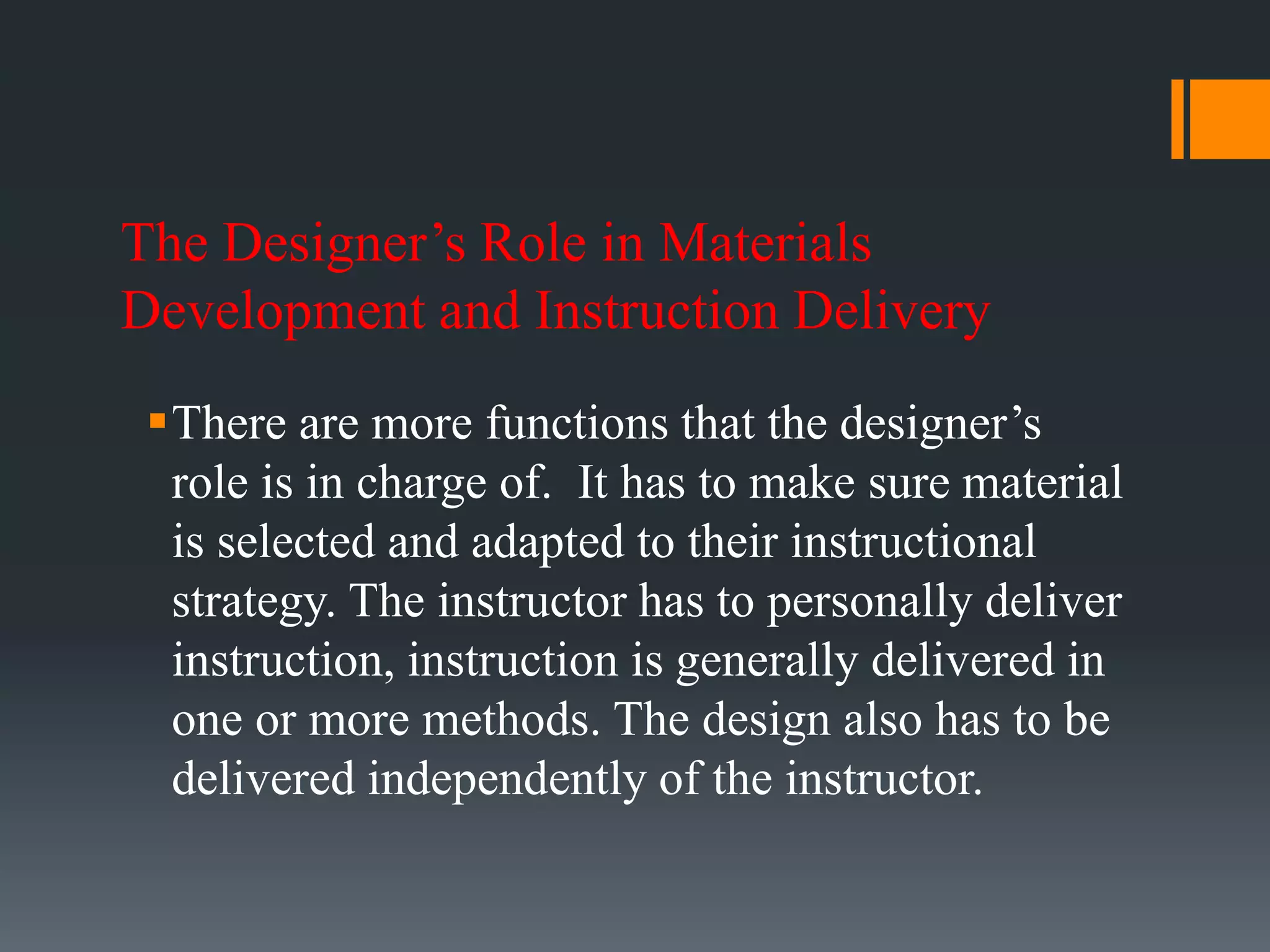 Developing instructional materials | PPTX