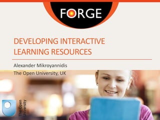 Developing interactive learning resources | PPT