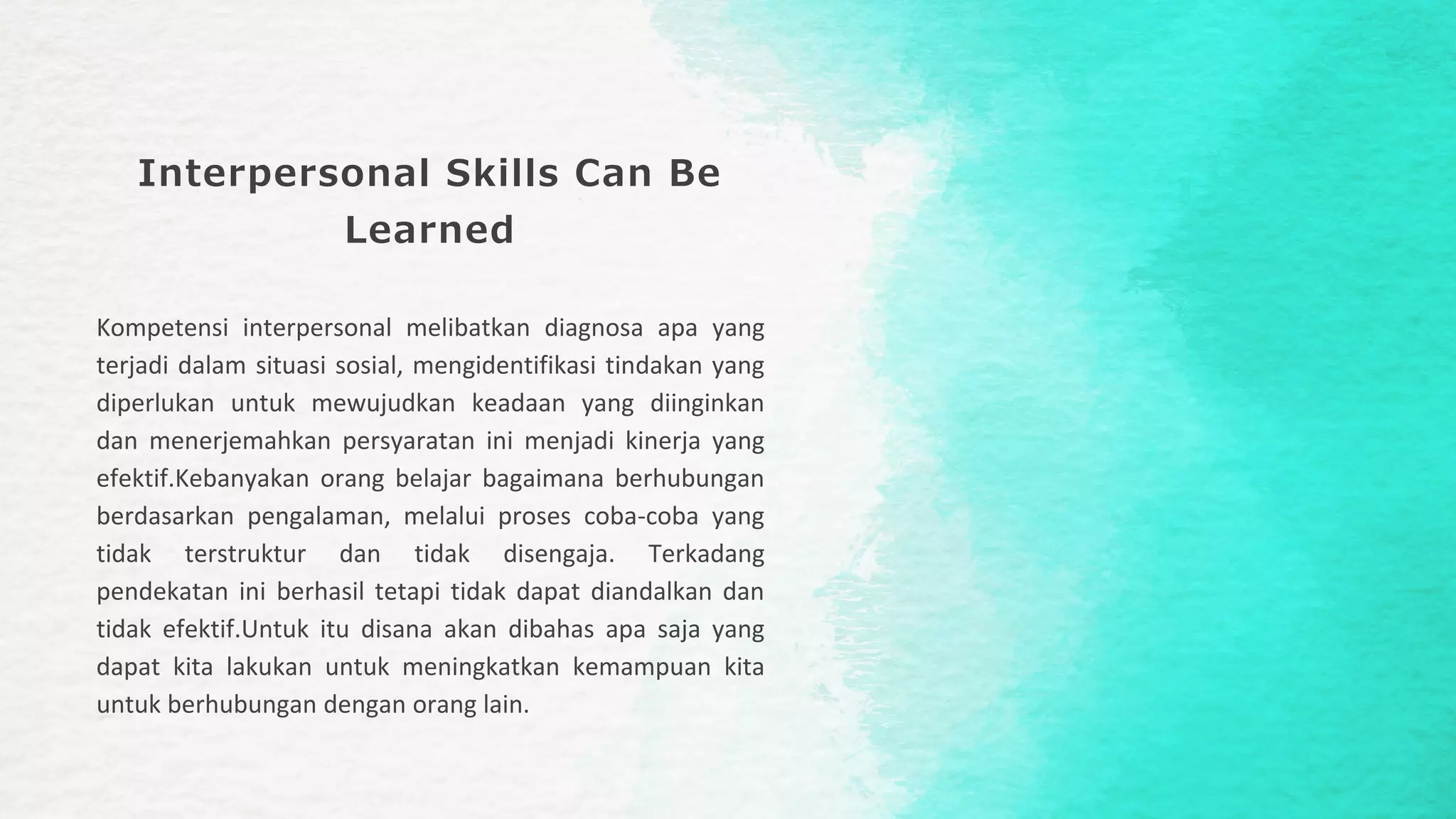 Developing Interpersonal Skills: A Micro-skills Approach | PPT