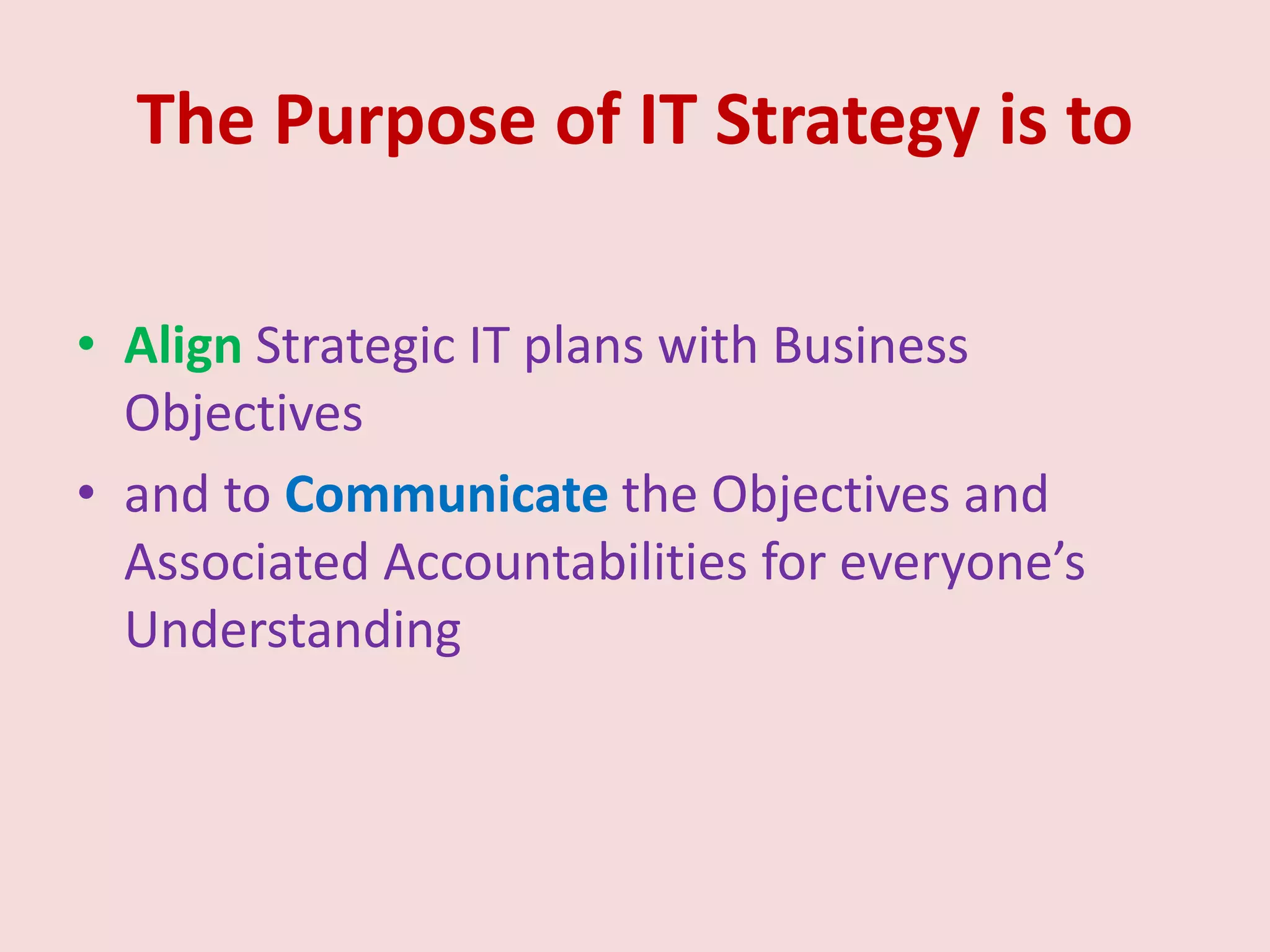 Developing IT strategy | PPTX