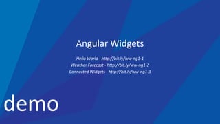Developing JavaScript Widgets | PPT