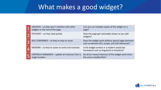 Developing JavaScript Widgets | PPT