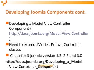 Developing Joomla Extensions JUG Bangladesh meetup dhaka-2012 | PPT