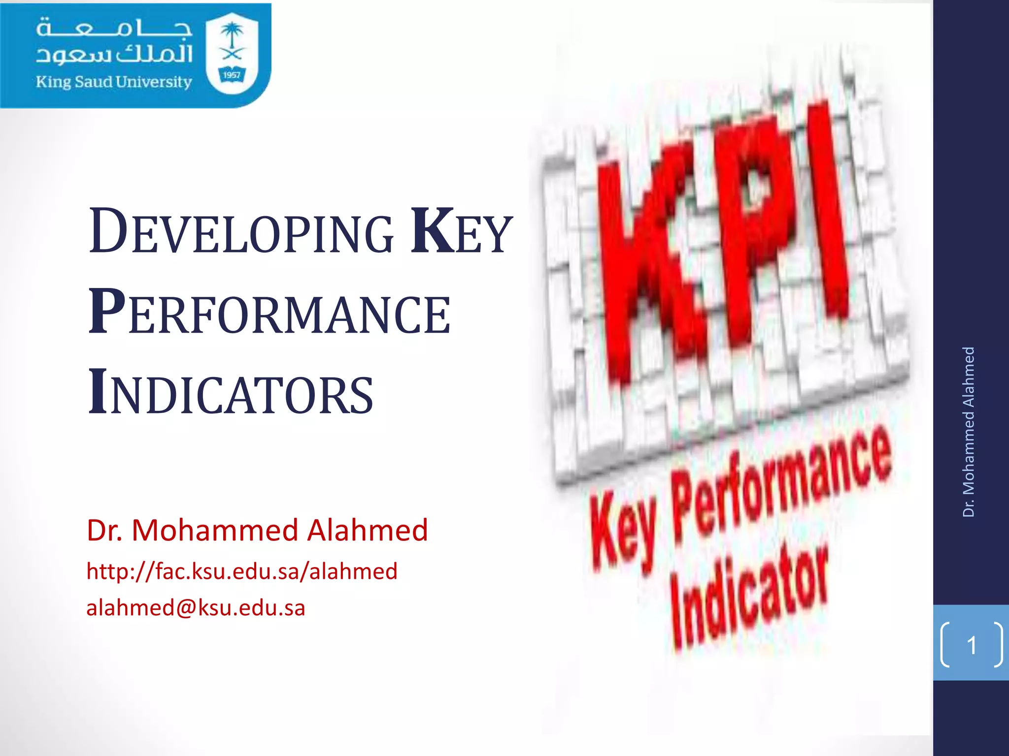 Developing key performance_indicators | PPT