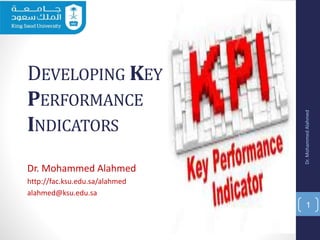 Developing key performance_indicators | PPT