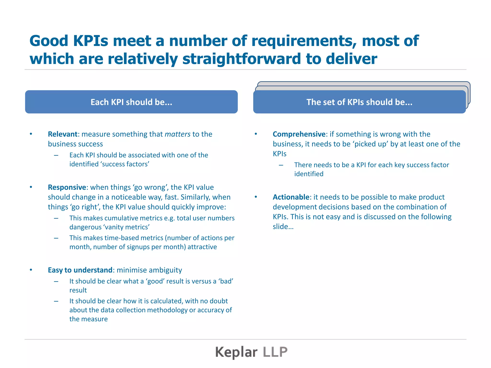 A KPI framework for startups | PPTX