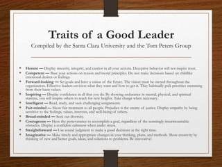 Developing leadership skills | PPT