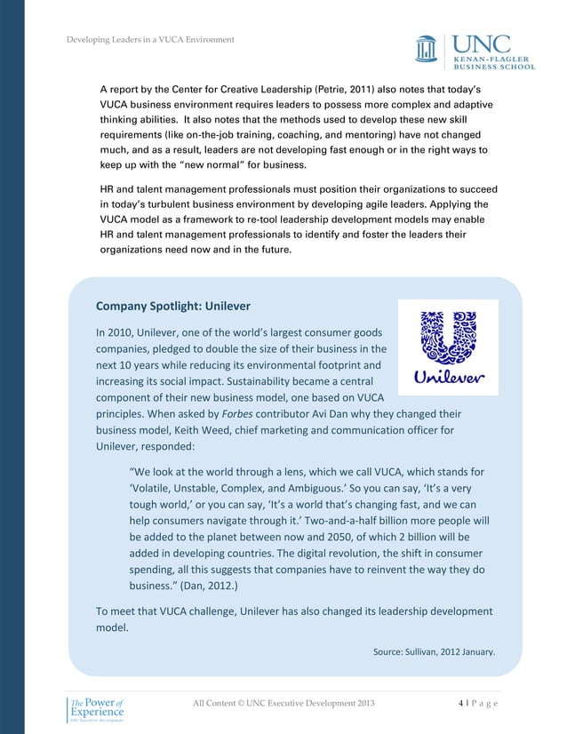 Developing leaders in VUCA environment | PDF