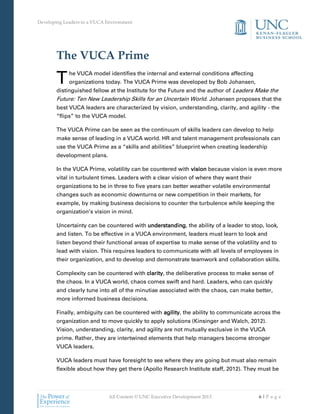Developing leaders in VUCA environment | PDF