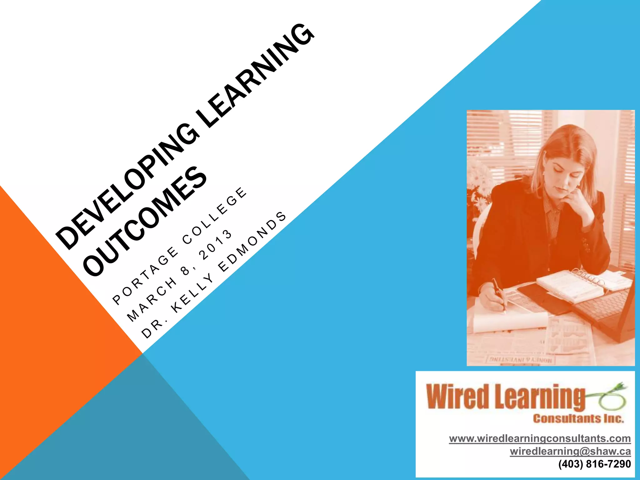 Developing learning outcomes | PPTX