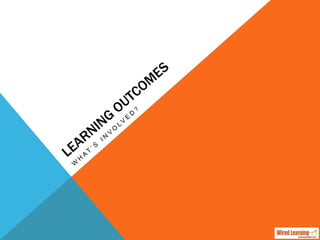 Developing learning outcomes | PPTX