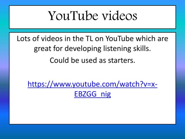 Developing listening skills in MFL | PPT