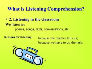 Developing listening skills | PPT