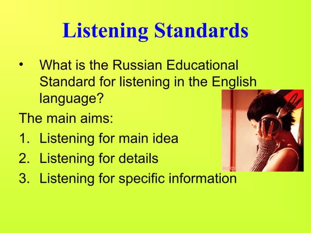 Developing listening skills | PPT