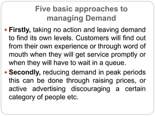 Developing & maintaining demand and capacity | PPTX | Business ...