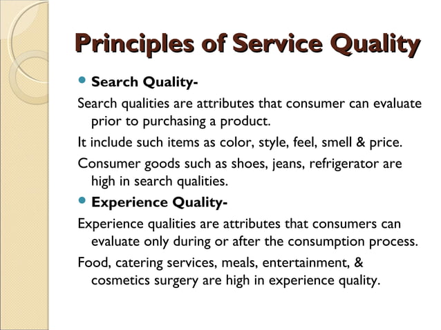 Developing & maintaining service quality | PPT | Business Operations ...