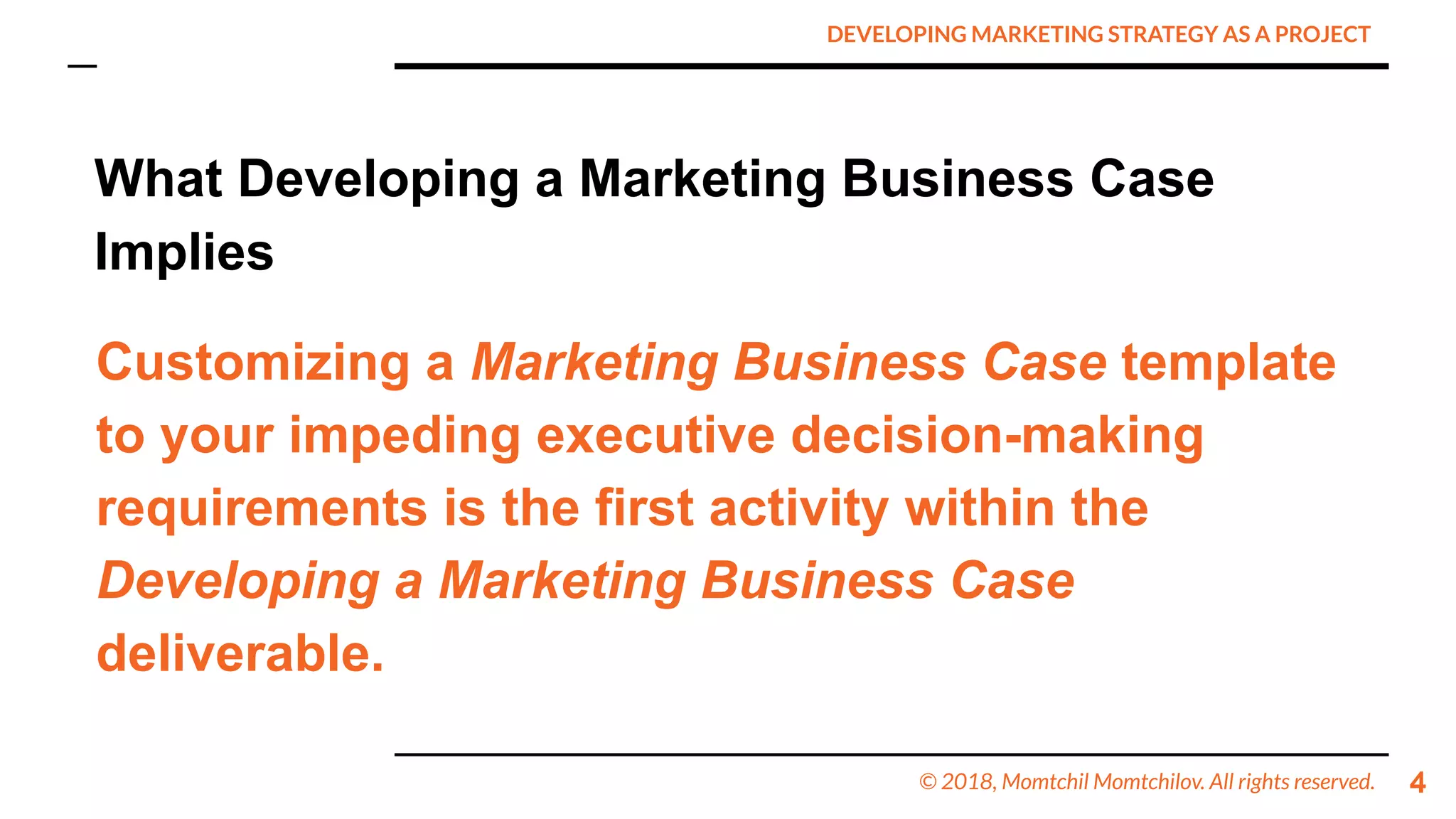 Developing Marketing Strategy as a Project | PPT