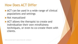 Developing Meaning and Purpose with ACT | PPTX