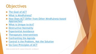 Developing Meaning and Purpose with ACT | PPTX