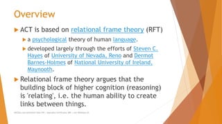 Developing Meaning and Purpose with ACT | PPTX