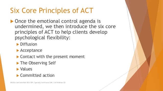 Developing Meaning and Purpose with ACT