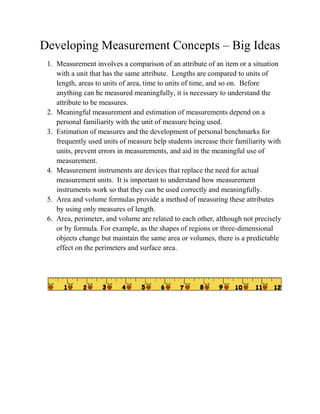 Developing Measurement Concepts | PDF