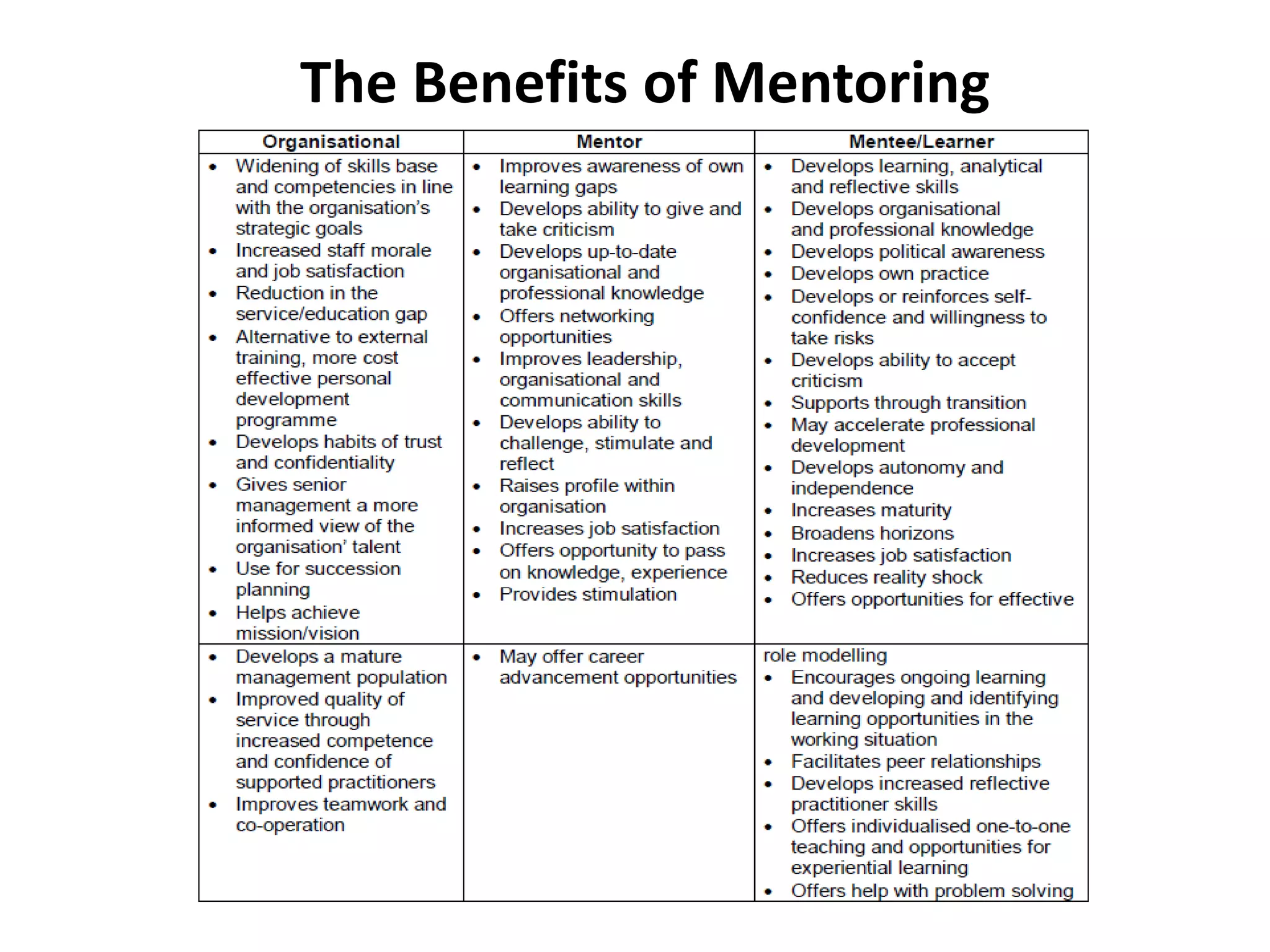 Developing mentoring program | PDF
