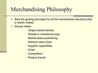 Developing merchandising plan | PDF
