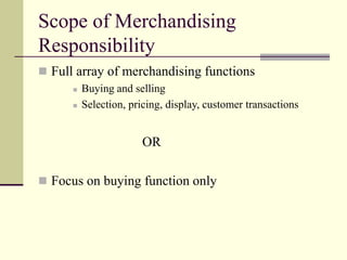 Developing merchandising plan | PDF