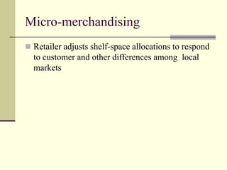 Developing merchandising plan | PDF