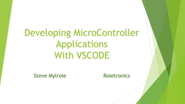 Developing micro controller applications | PPT