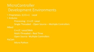 Developing micro controller applications | PPT