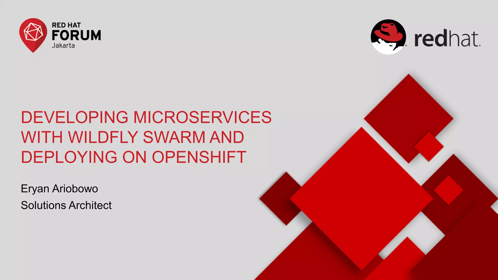 Developing microservices with wildfly swarm and deploying on openshift | PDF