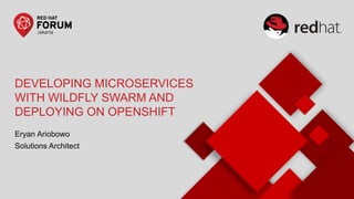Developing microservices with wildfly swarm and deploying on openshift | PDF