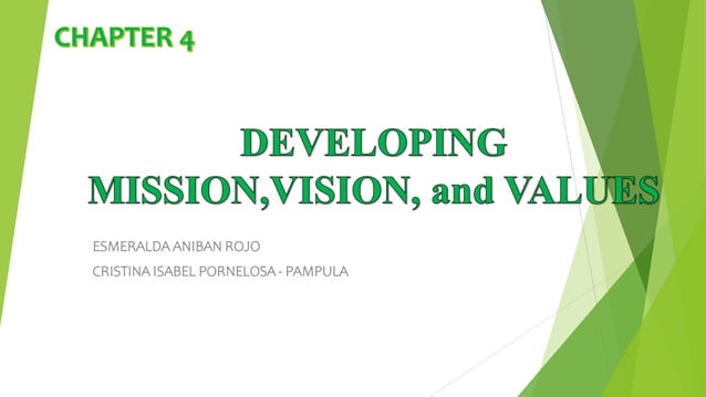 DEVELOPING MISSION,VISION, and VALUES (1).pptx