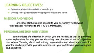 DEVELOPING MISSION,VISION, and VALUES (1).pptx