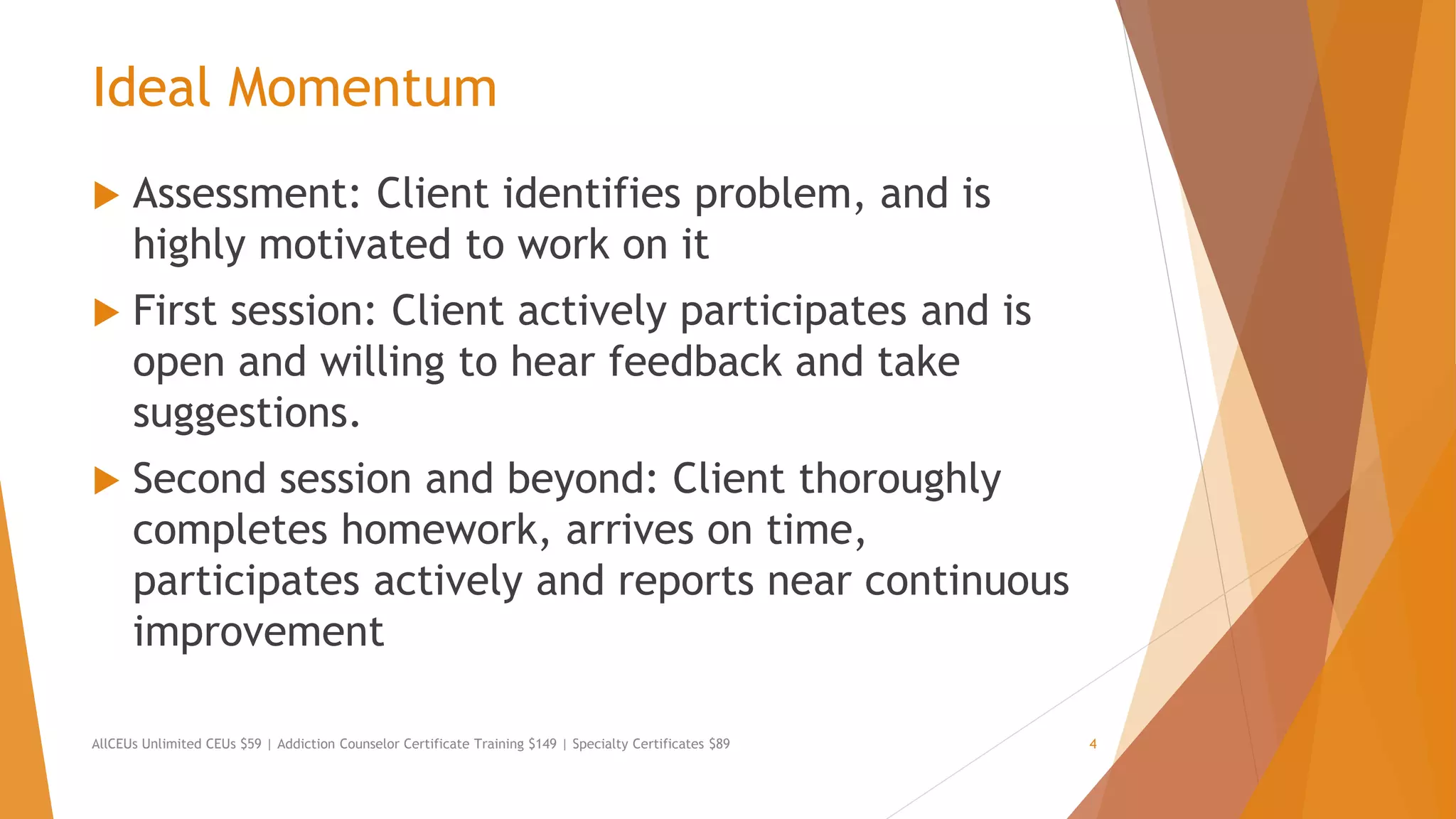 Developing momentum in therapeutic relationships | PPT