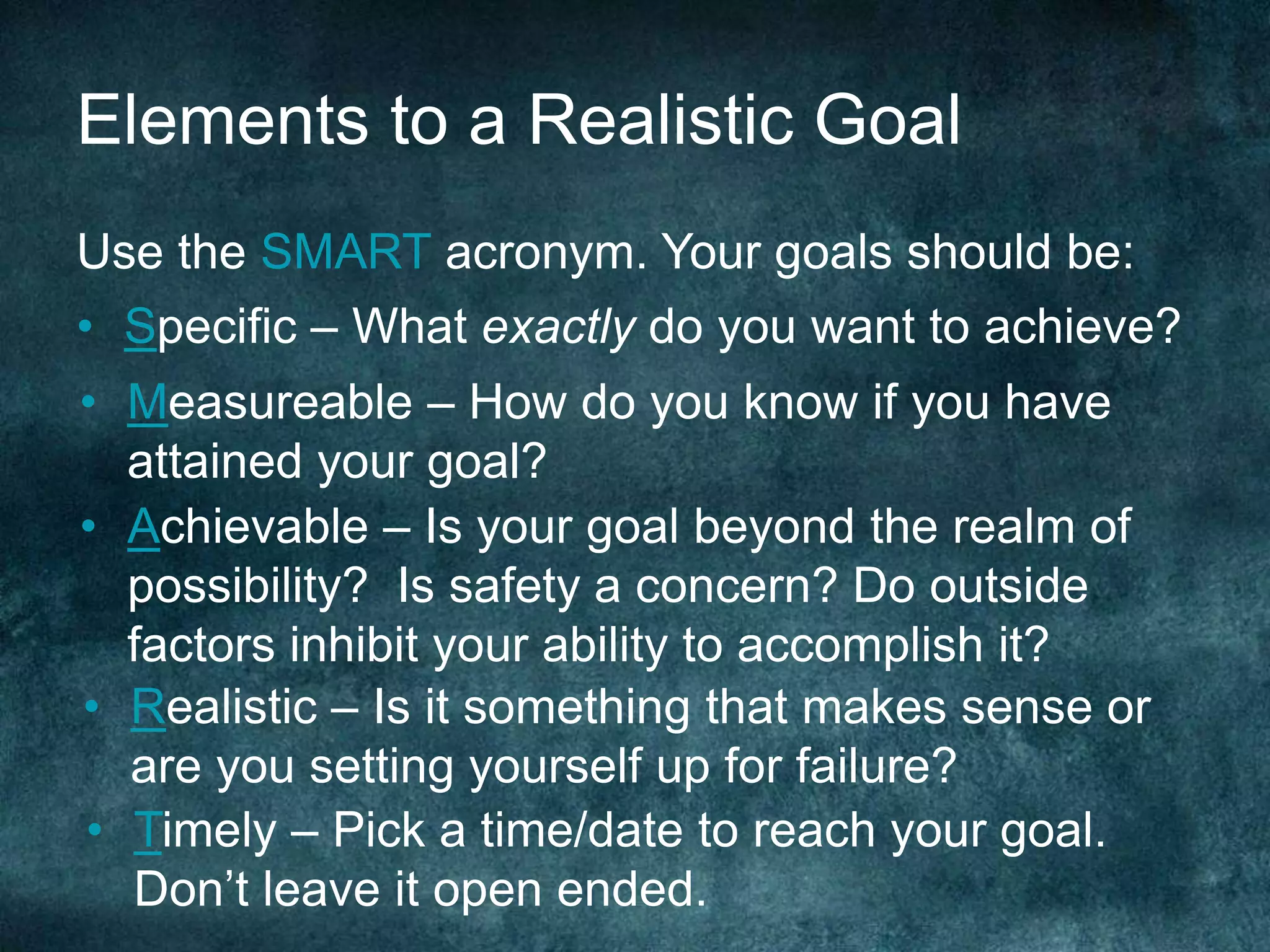 Developing New Fitness Goals | PPTX