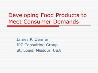 Developing new food products marketing angle-ppt | PDF